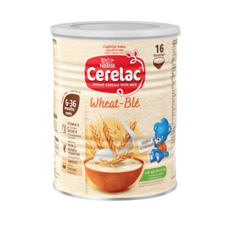 Nestle Cerelac Wheat Ble with Milk (6-36m) 400g – 𝓉𝒽𝑒 𝗕𝗢𝗦𝗦 𝗕𝗔𝗕𝗬 𝗦𝗛𝗢𝗣